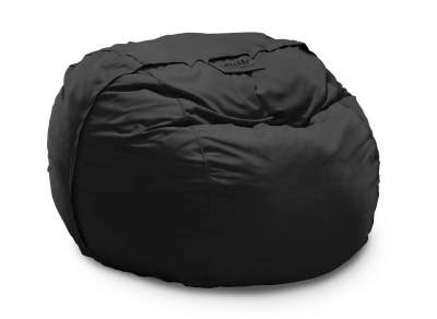 Lovesac - SuperSac Cover: Black Solid Polylinen CSTM