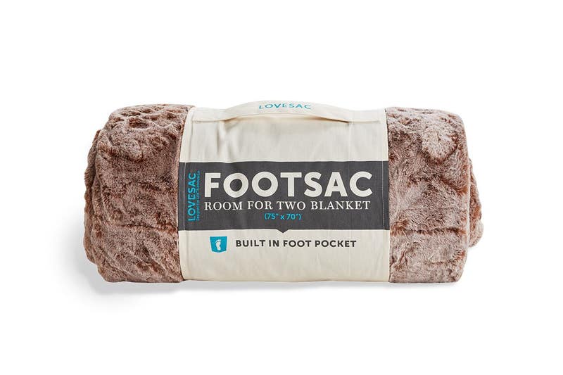 Room for Two Footsac Blanket: Bronze Wombat Phur - Lovesac