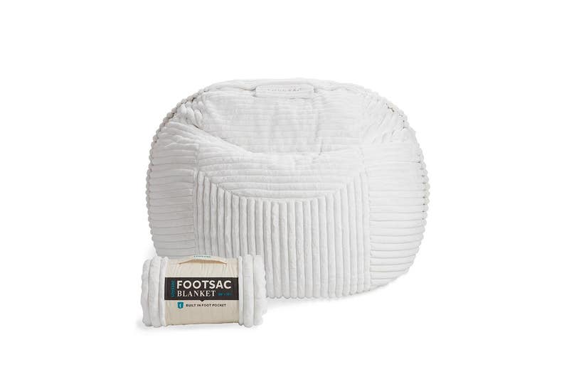 MovieSac Bundle: Footsac in Dove Channeled Phur