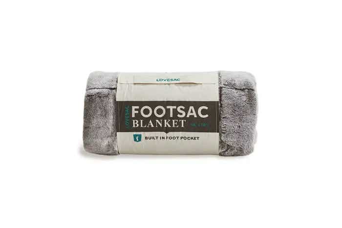 Footsac Blanket: Charcoal Wombat Phur - Lovesac